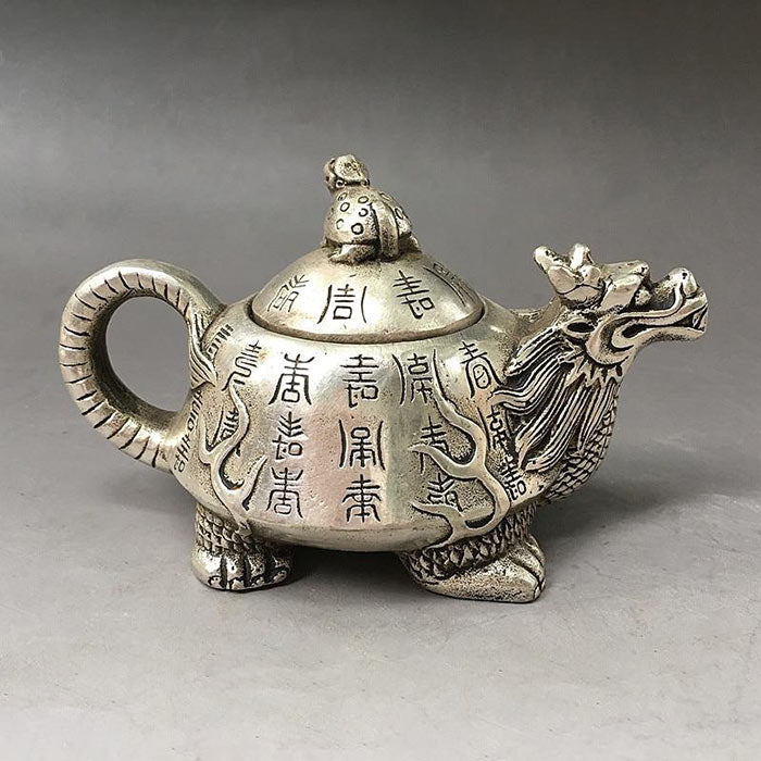 Small Chinese Silver Teapot | Mandarin Factory
