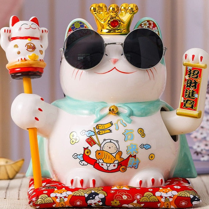Statue Chat Chinois Feng Shui | Mandarin Factory
