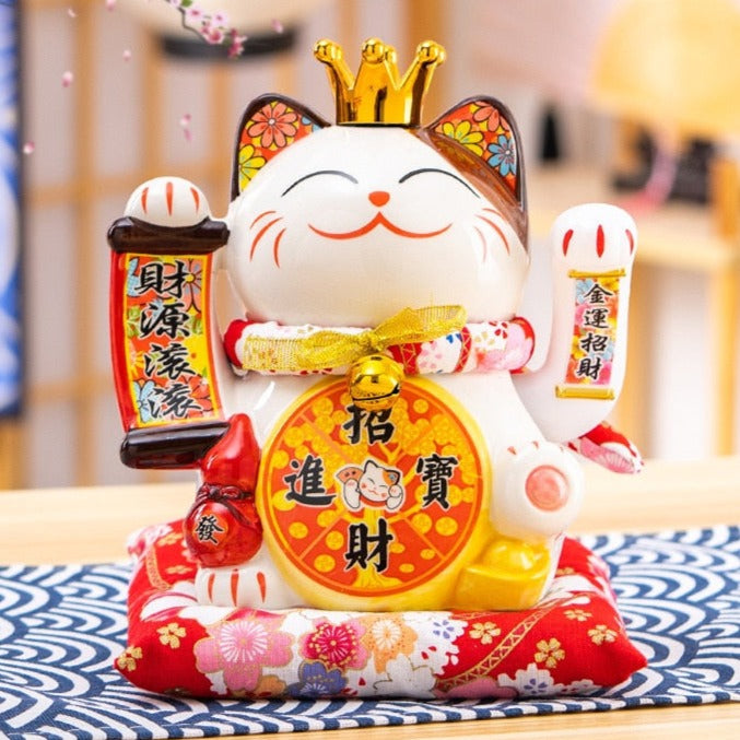 Chat Chinois En Couleur Dorée | Mandarin Factory