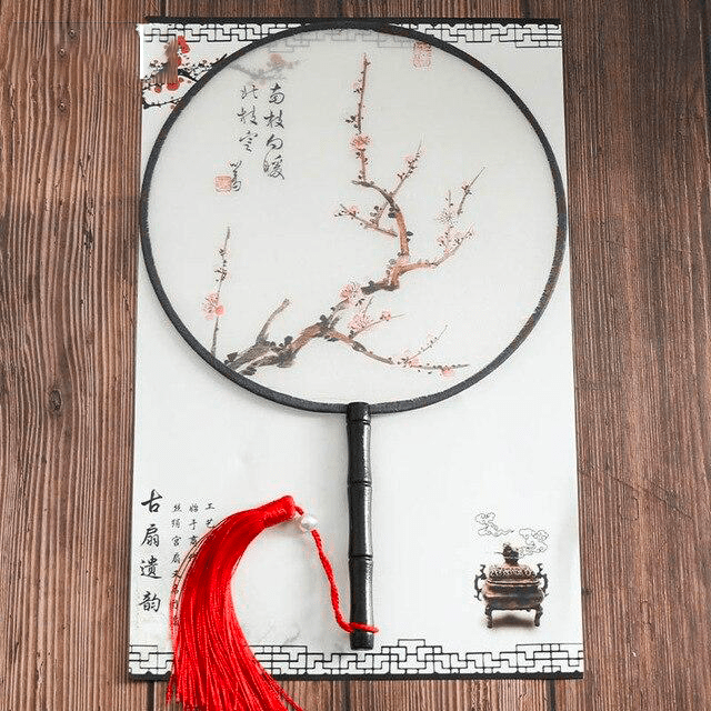 Chinese Round Cherry Fan | Mandarin Factory