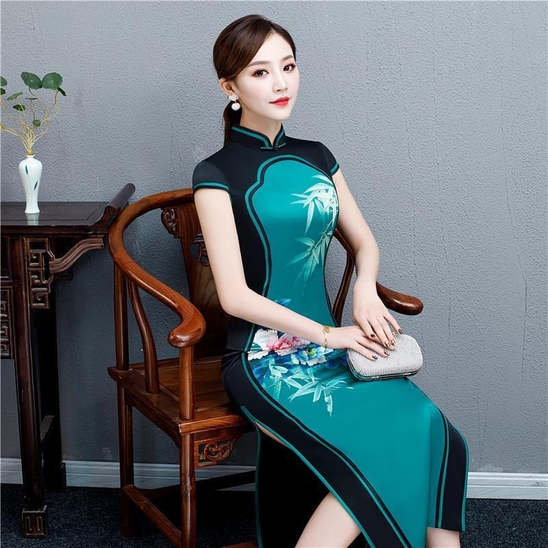 Robe Chinoise Qipao Long | Mandarin Factory